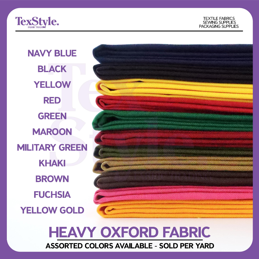 TEXSTYLE (Per YARD) Premium Quality Heavy Oxford Textile Fabric ...