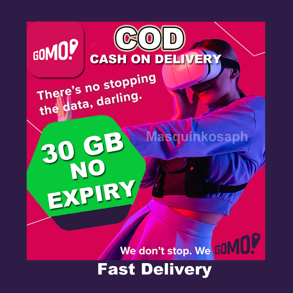 GOMO SIM WITH 30 GB NO EXPIRY DATA | Shopee Philippines