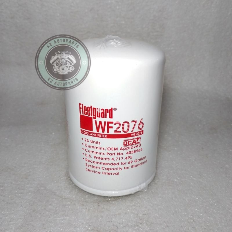 (WF2076/ 4058965) Coolant Filter High Performance Fleetguard | Shopee ...
