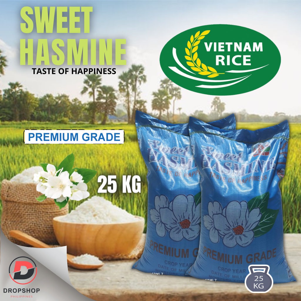 DP Premium Grade Sweet Hasmine Vietnam Rice 25kg | Shopee Philippines