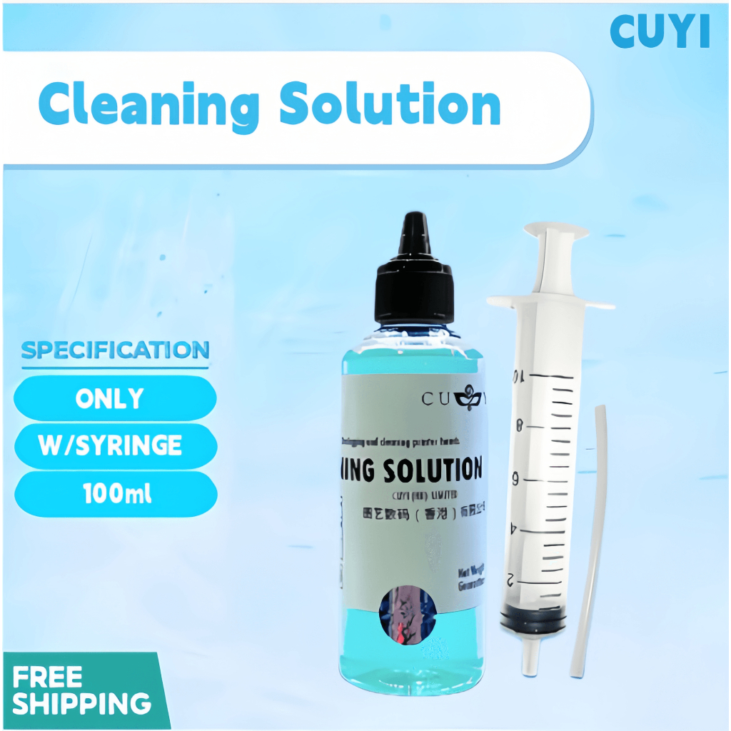 CUYI Cleaning Solution 100ml + Syringe(10ml) - 1set | Shopee Philippines
