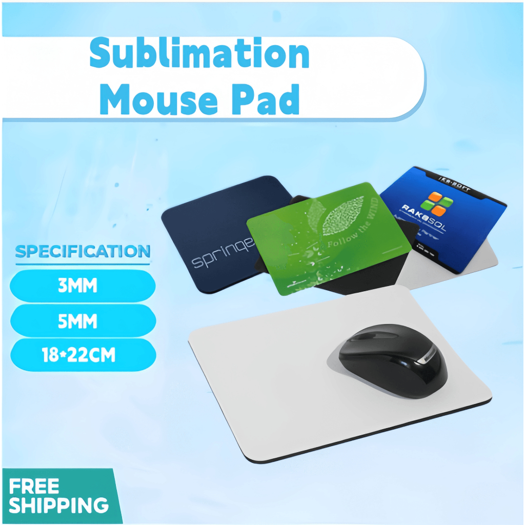 Sublimation Mouse Pad 3mm & 5mm Thick Rectangle Mouse Pad (18cm x 22cm) | Shopee Philippines