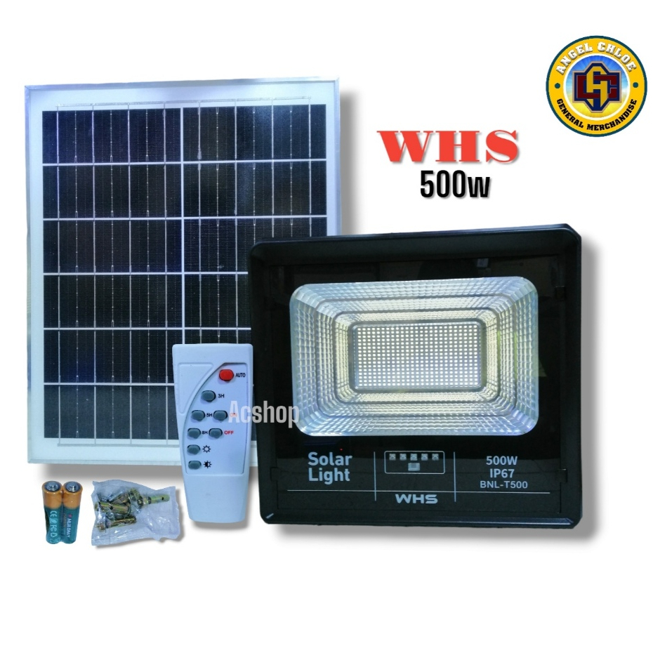 WHS BNL T-500W LED FLOOD LIGHT INDOOR/OUTDOOR SOLAR LIGHTS WATERPROOF ...