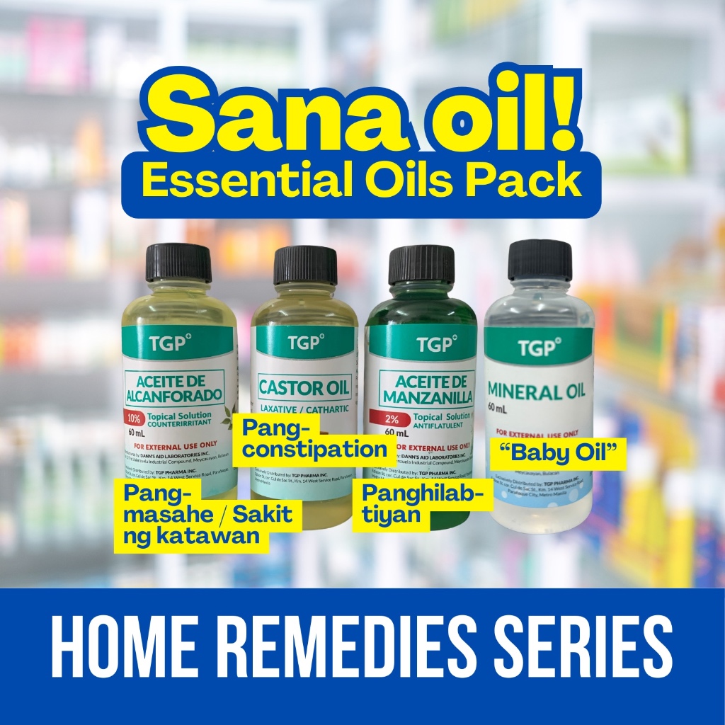 (Essential Oils Pack) Sana Oil! Mineral, Castor, Alcanforado ...