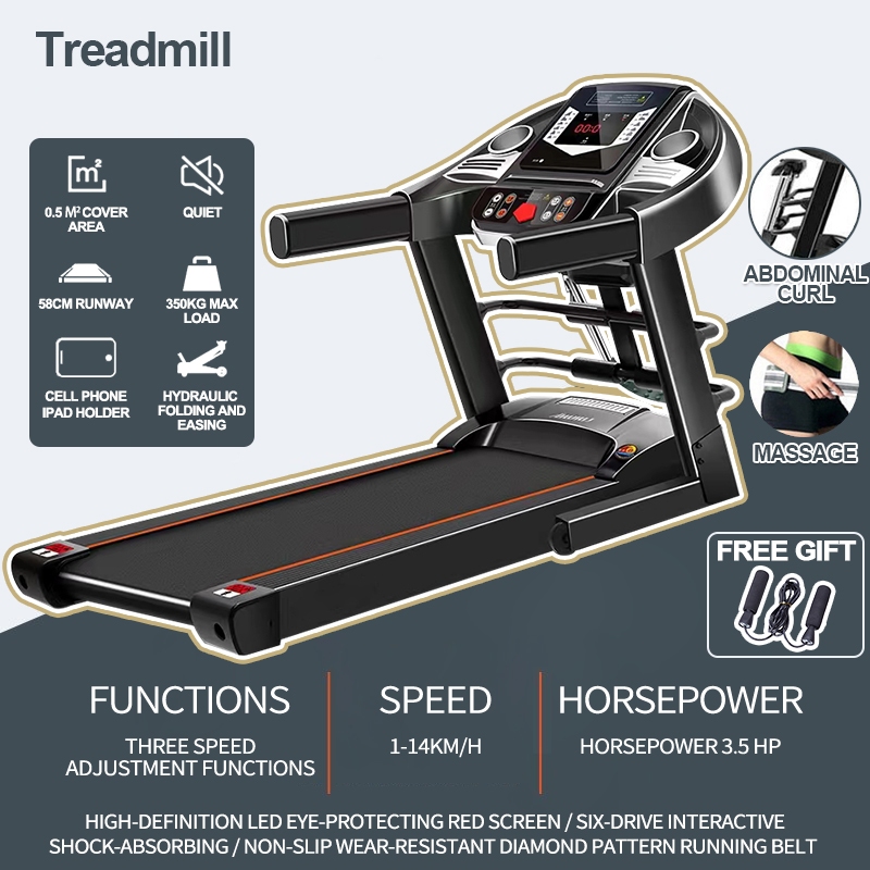 #COD 3.5HP smart treadmill, household foldable ultra-quiet threadmill ...