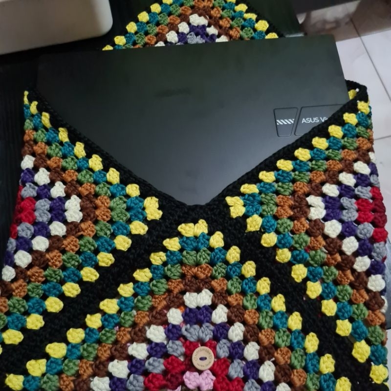 Macbook Laptop Notebook Mini Laptop Crochet Cover ( Pouch Bag Sleeve ...