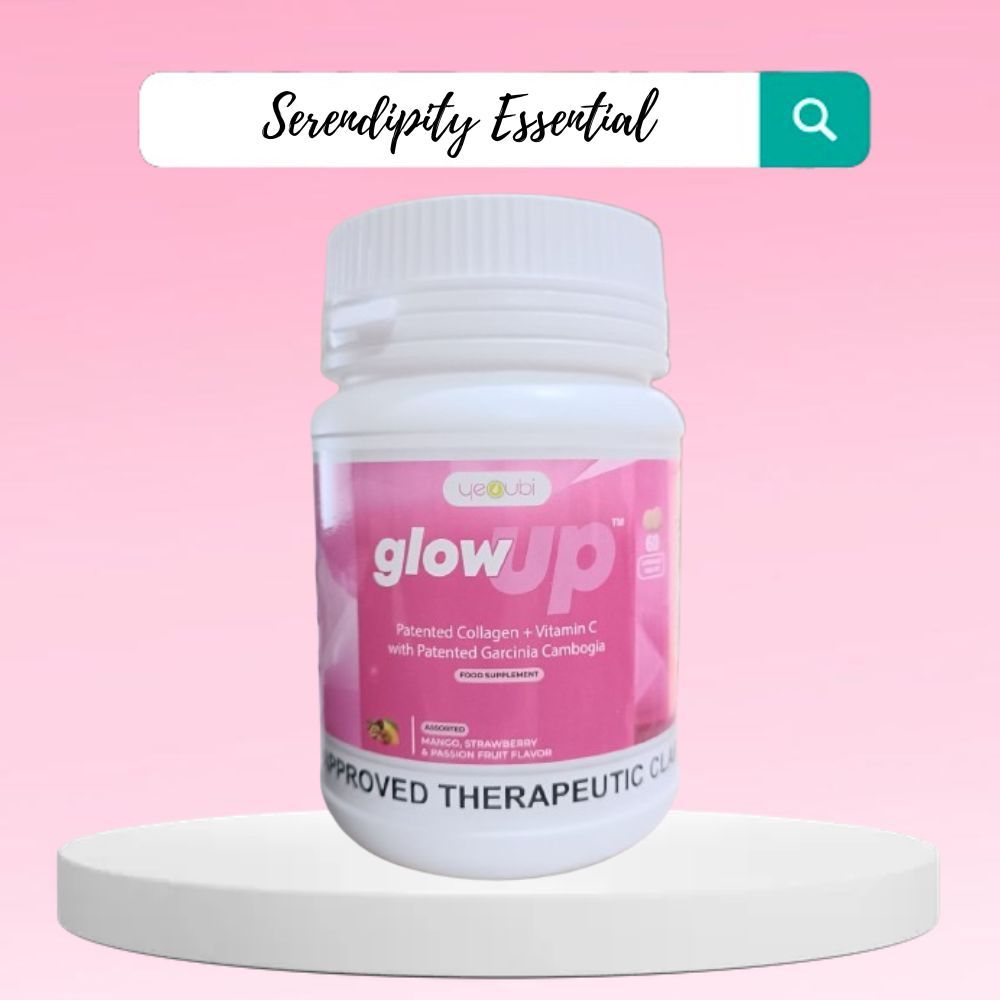 Glow Up Collagen Vitamin C Anti-Aging (60 Chewable Tablets) | Shopee ...