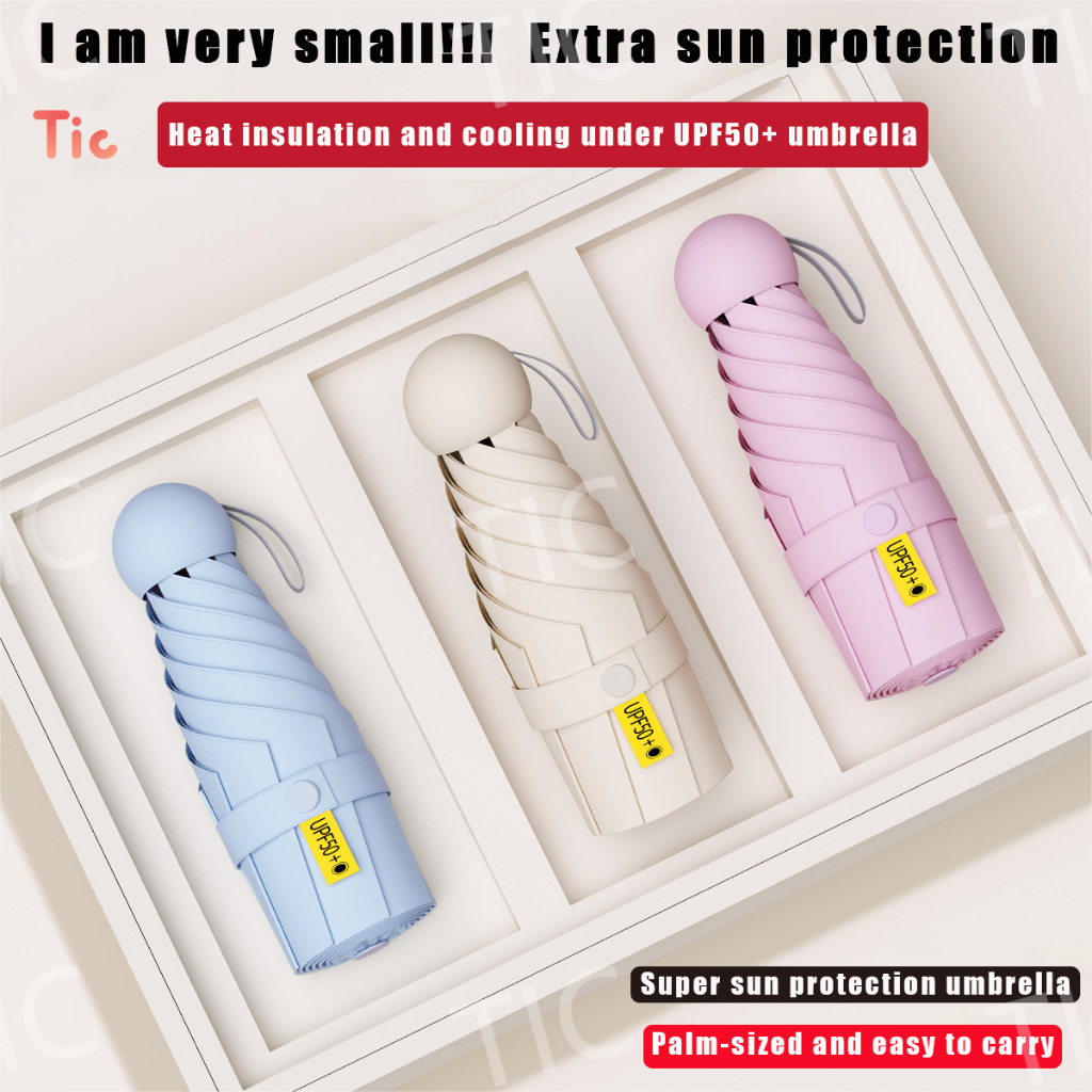 Ultra Light Mini Umbrella UV Protection Folding Small Umbrella Solar ...