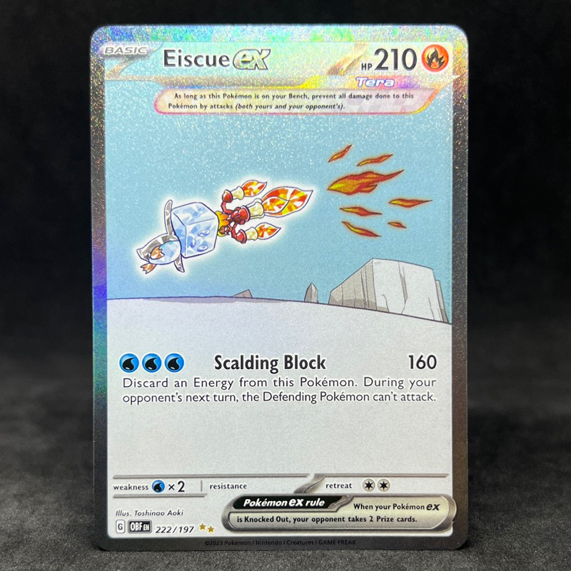 Pokemon TCG Eiscue ex Special Illustration Rare 222/197 2023 Scarlet ...