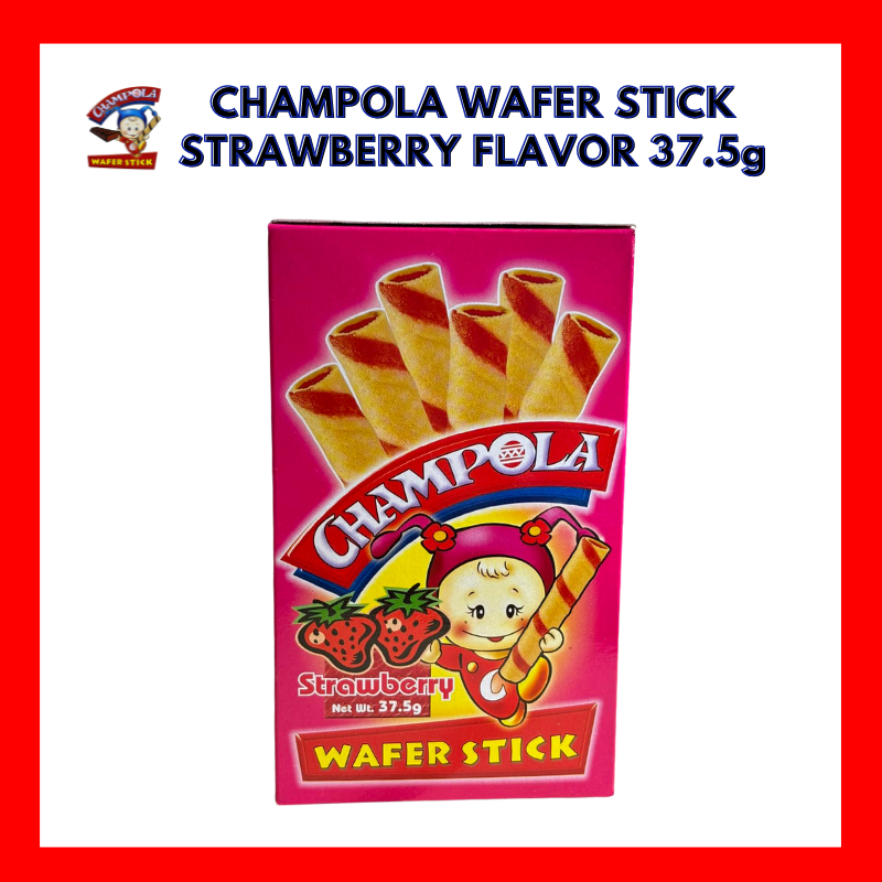 CHAMPOLA STRAWBERRY WAFER STICK 37.5g | Shopee Philippines