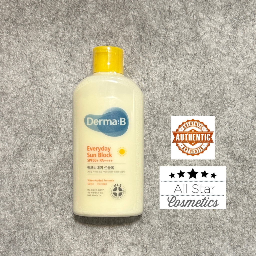 Derma-B Everyday Sun Block SPF50+ PA++++ 200ml | Shopee Philippines