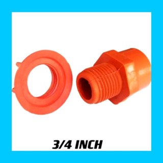 PVC Orange Male adapter with lock nut | Shopee Philippines