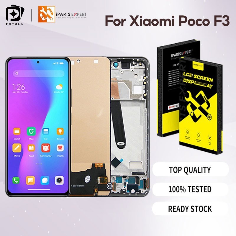 Original LCD AMOLED For Xiaomi POCO F3 M2012K11AG LCD Display Touch Panel Screen Digitizer ...