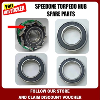 SPEEDONE TORPEDO Spare Parts Stock Pawls Spring Bearing Front Rear Hub ...