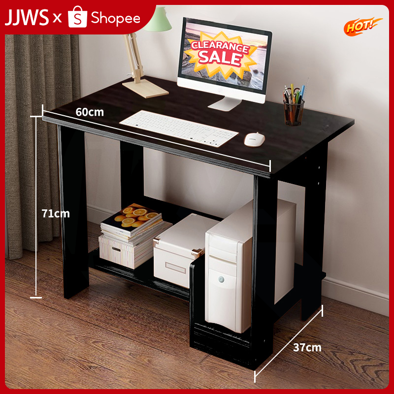 JJWS Desktop Computer Table Study Desk Solid Wood Laptop Desk for ...