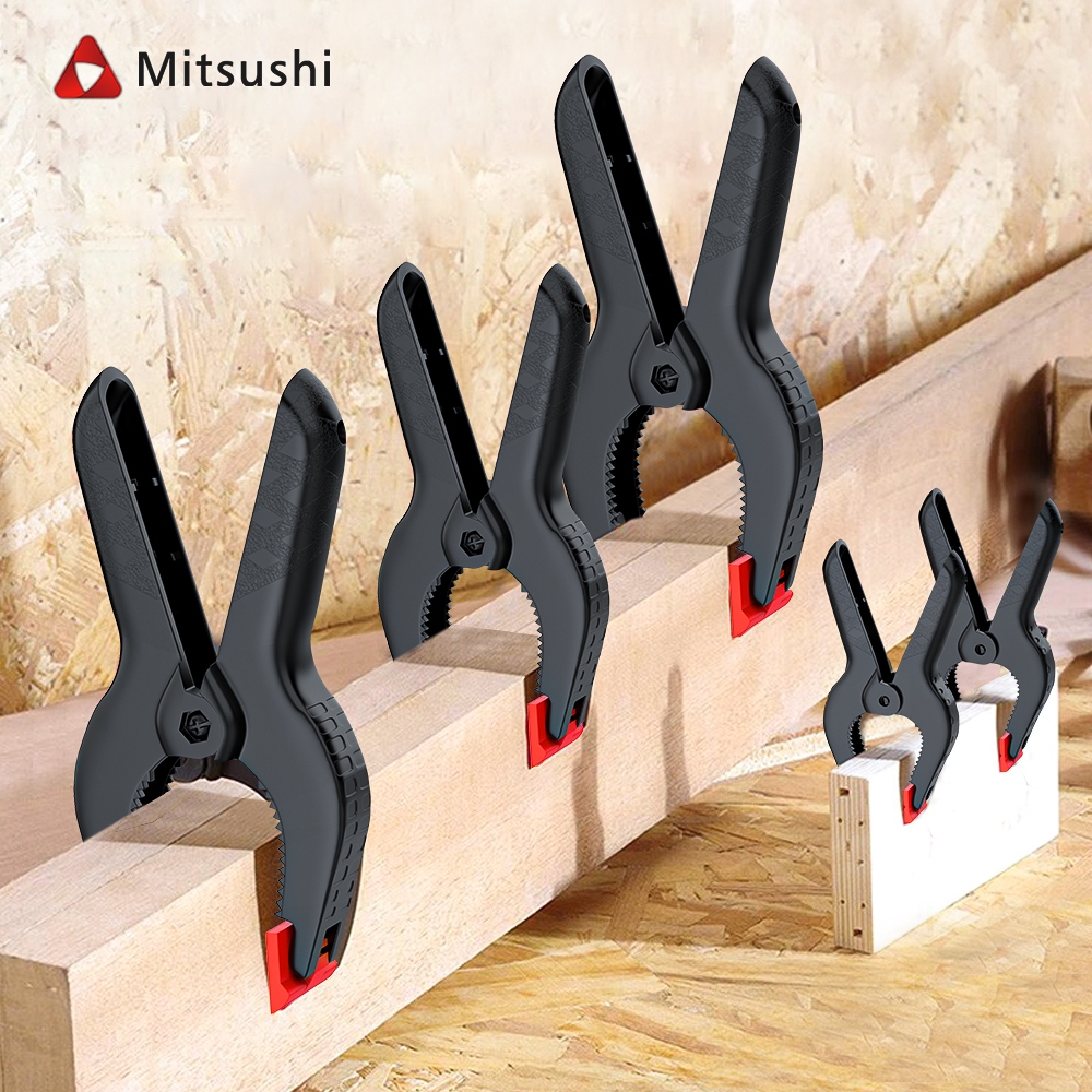 Mitsushi 2"-9” Nylon Spring Clamps for Carpentry, DIY, Photography ...