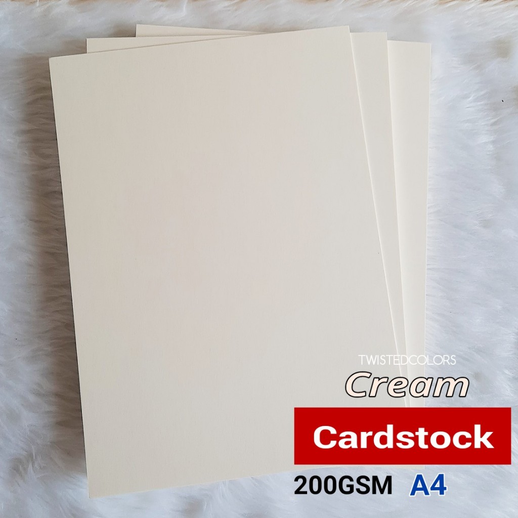 Cream Cardstock 200 Gsm A4 Size 25 Pieces | Shopee Philippines