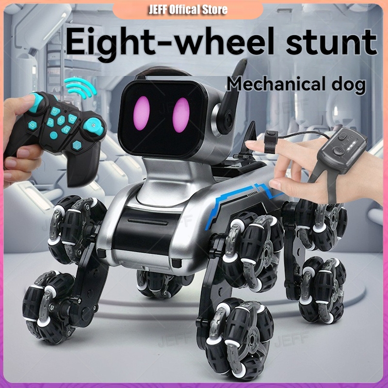 【2 batteries】 Remote Control Electric Robot Dog Children's Brain Game ...