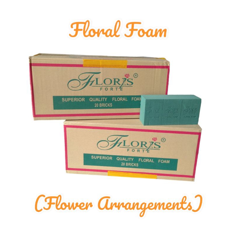 1 Box Floris Forte Floral Foam 20 Bricks/Box (Foam for Flower Bouquet ...