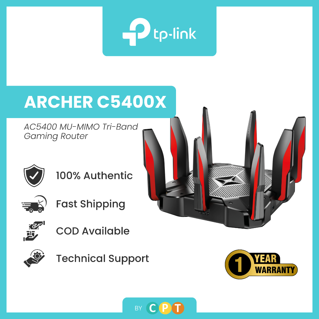 TP-Link Archer C5400X AC5400 MU-MIMO Tri-Band Gaming Router | Shopee ...
