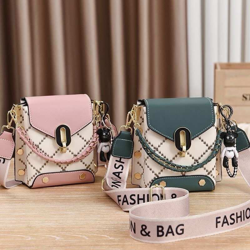 SDB-02 New Korean version women's small square bag, crossbody shoulder ...