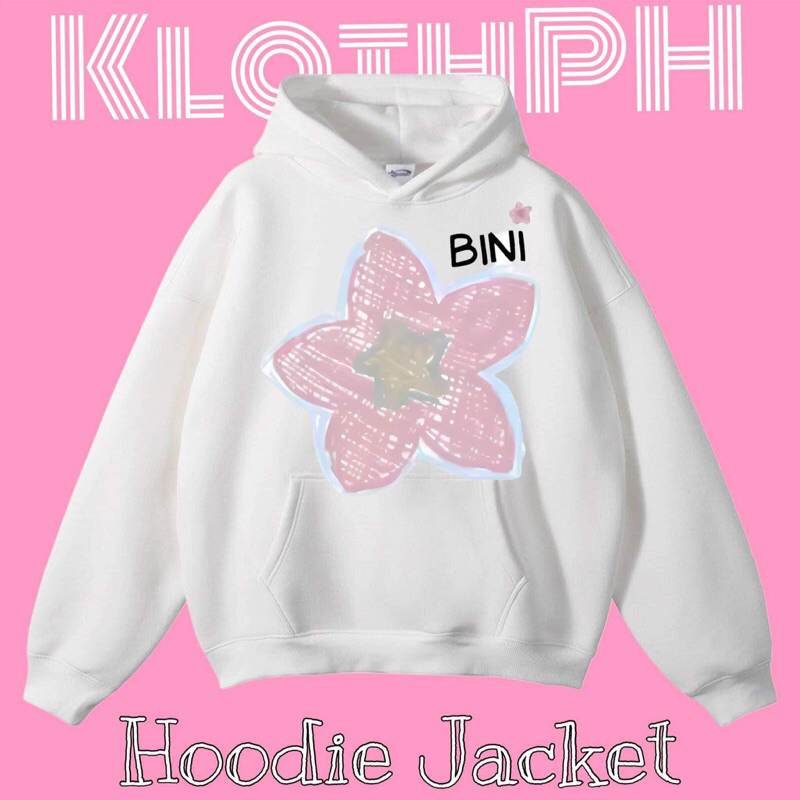 BINI PRINTS HOODIE JACKET UNISEX FREESIZE FIT UPTO LARGE | Shopee ...