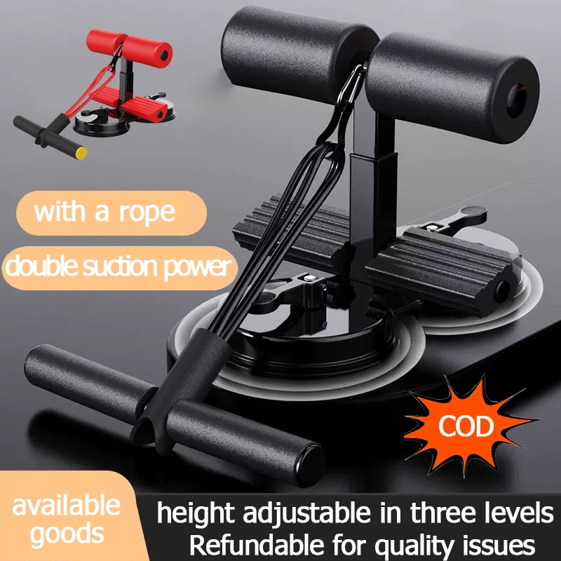 Upgrade Home Gym Double Suction Sit Up Bar Stand Tool Exercise