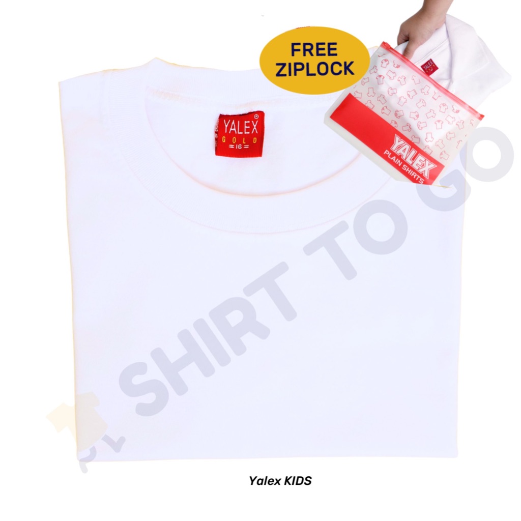 Yalex Kids Shirt for Girl and Boy | WHITE and BLACK | Shopee Philippines