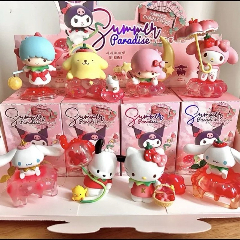 Sanrio Characters Summer Paradise Series Blind box cake topper room ...