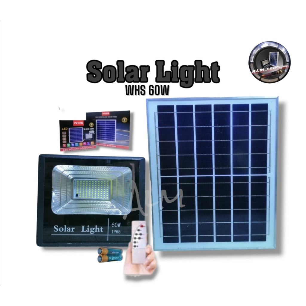 WHS Solar Light 60w Aluminum Body indoor/Outdoor Flood Light water ...