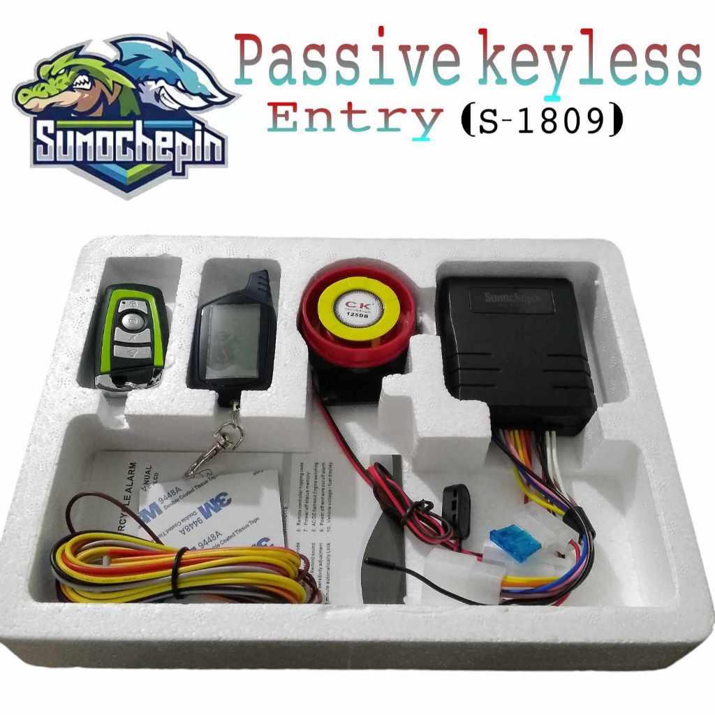 PASSIVE KEYLESS ALARM UNIVERSAL WATERPROOF (S-1809 SUMOCHEPIN) | Shopee ...