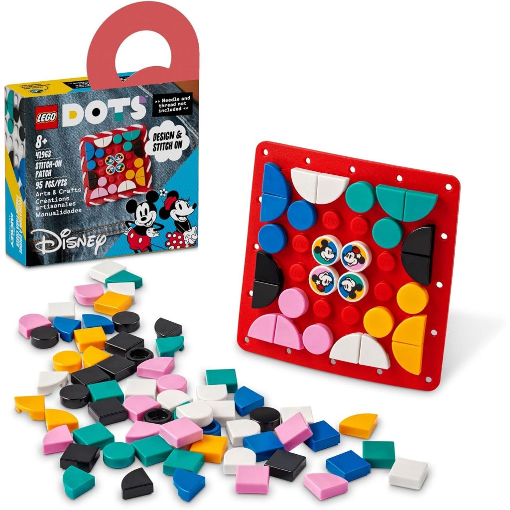 LEGO DOTS 41963 Disney Mickey and Minnie Mouse Stitch-On Patch DIY Toy ...