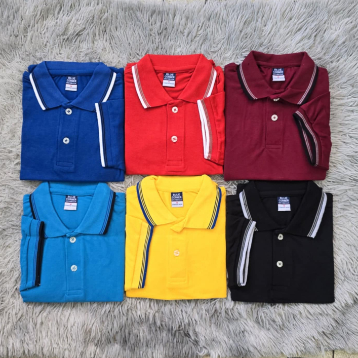 Blue Corner Men's Polo Shirt New Style no. 8 XS to 2XL Unisex | Shopee ...
