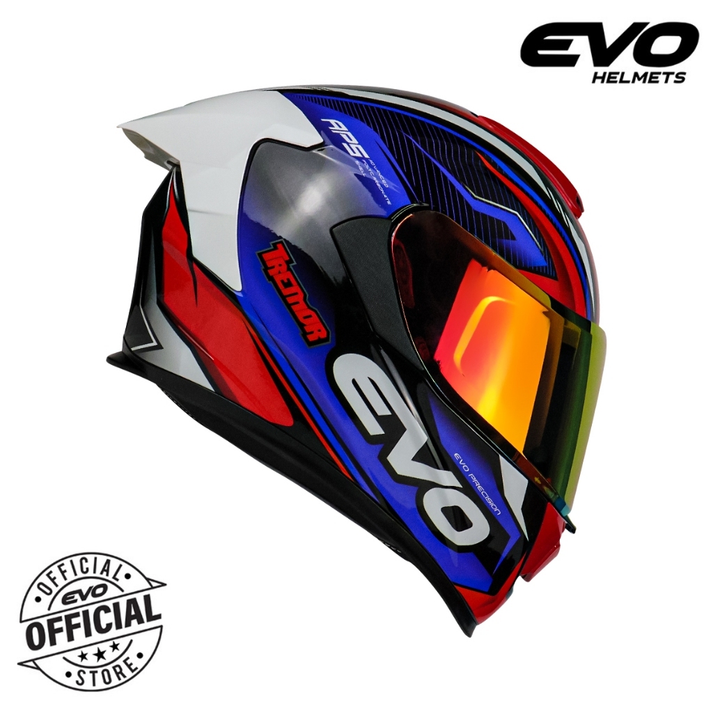 EVO GT-PRO Tremor Full Face Dual Visor Helmet Motorcycle With Free ...