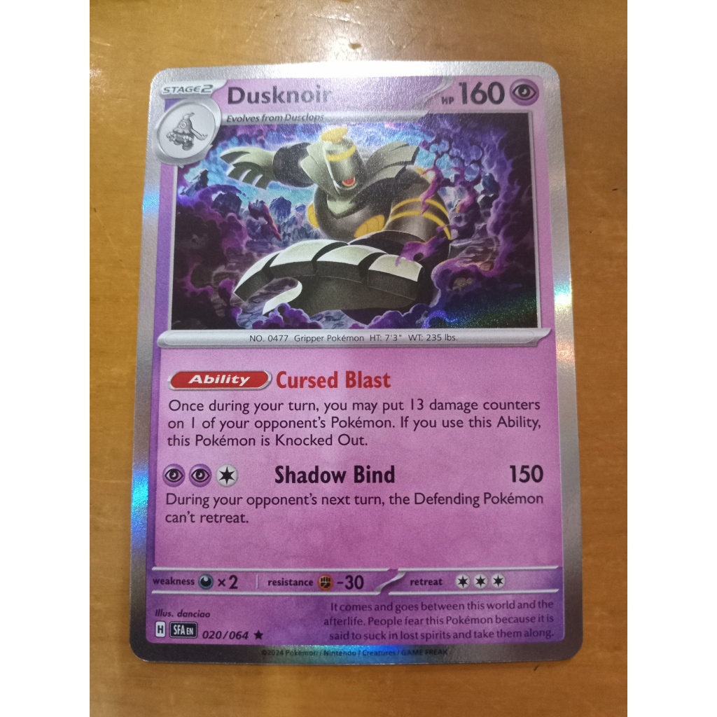 Dusknoir - 020/064 - Holo Rare SFA Shrouded Fable Pokemon TCG Standard ENG | Shopee Philippines