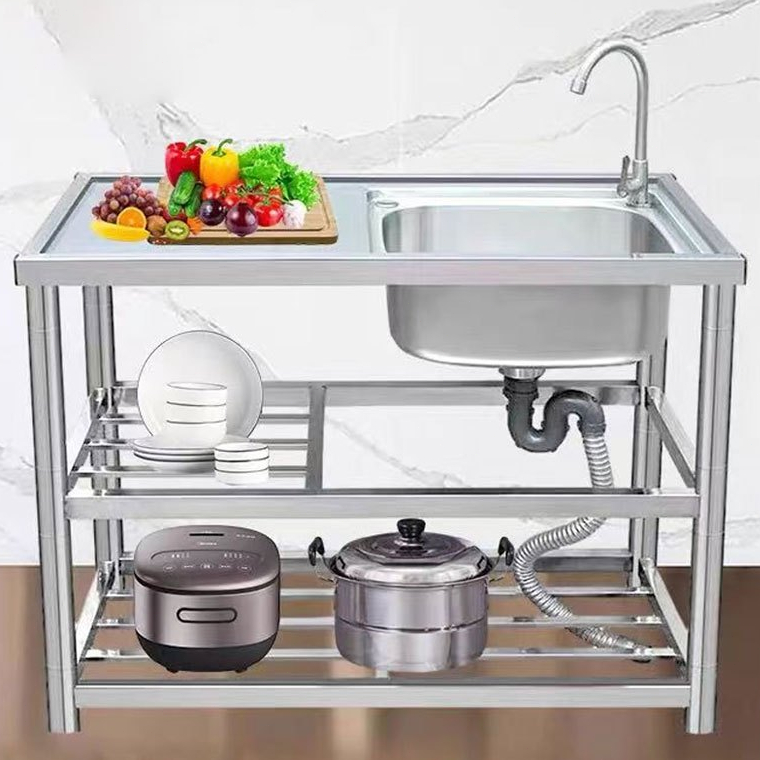 SUS304 kitchen sink set double sink single sink stainless steel sink ...