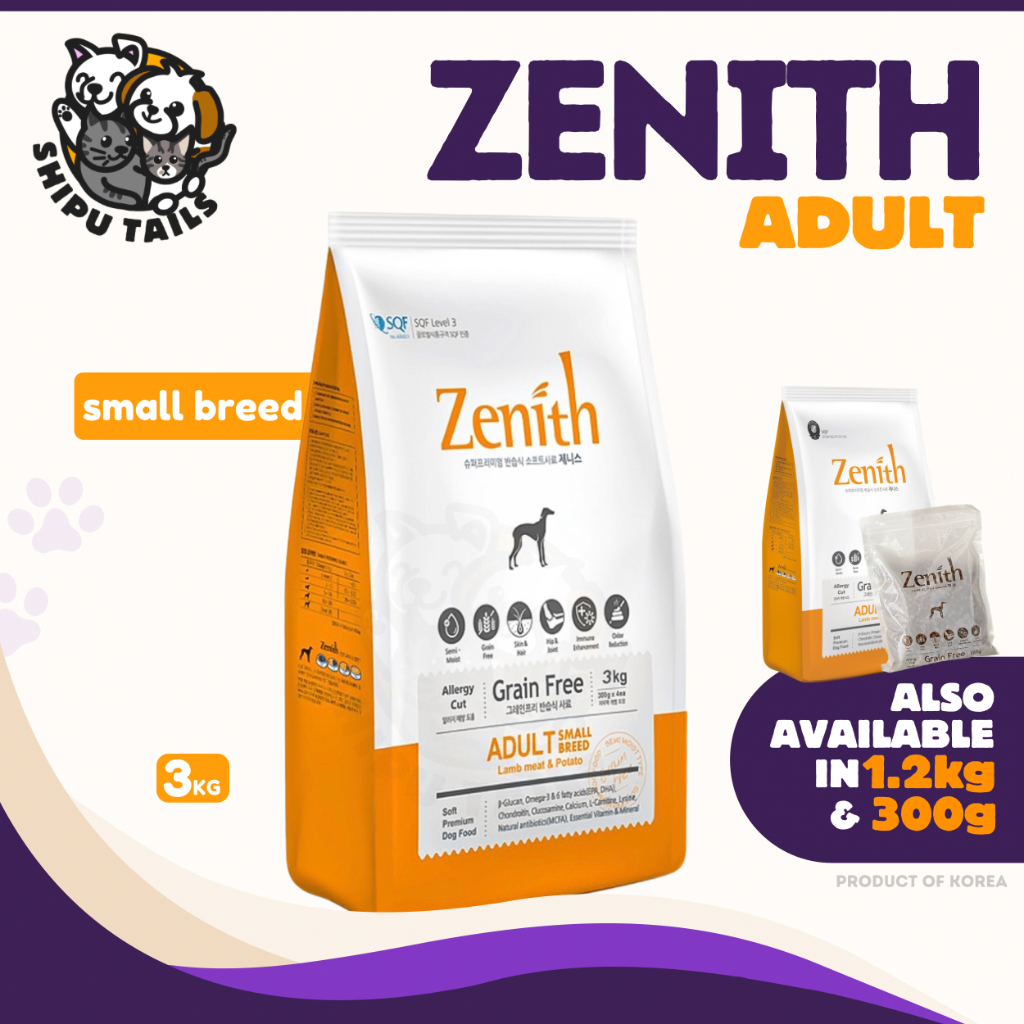 Zenith Dog Food 3KG Grain-Free for small Breed Adult, and Senior ...