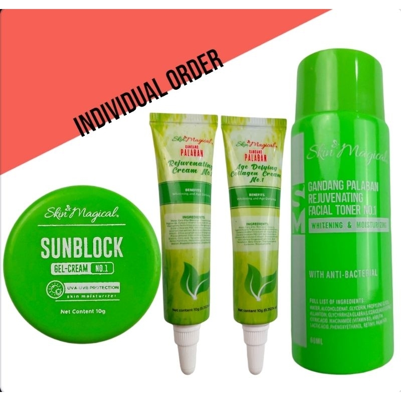 Skin Magical Set1 Individual (Tingi) Rejuv Cream, Sunblock, Age Defying ...