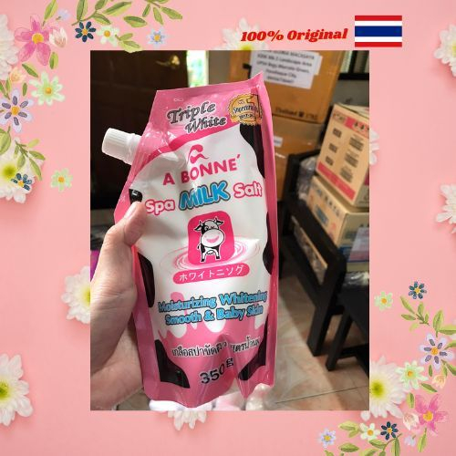 A Bonne Spa Milk Salt Scrub (100%) Original Thailand | Shopee Philippines