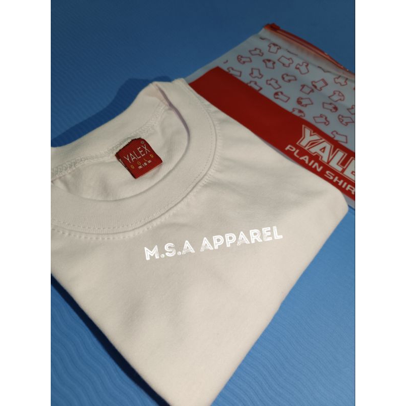 YALEX WHITE PLAIN SHIRT FOR KIDS' MAKAPAL ANG TELA WITH POUCH | Shopee ...