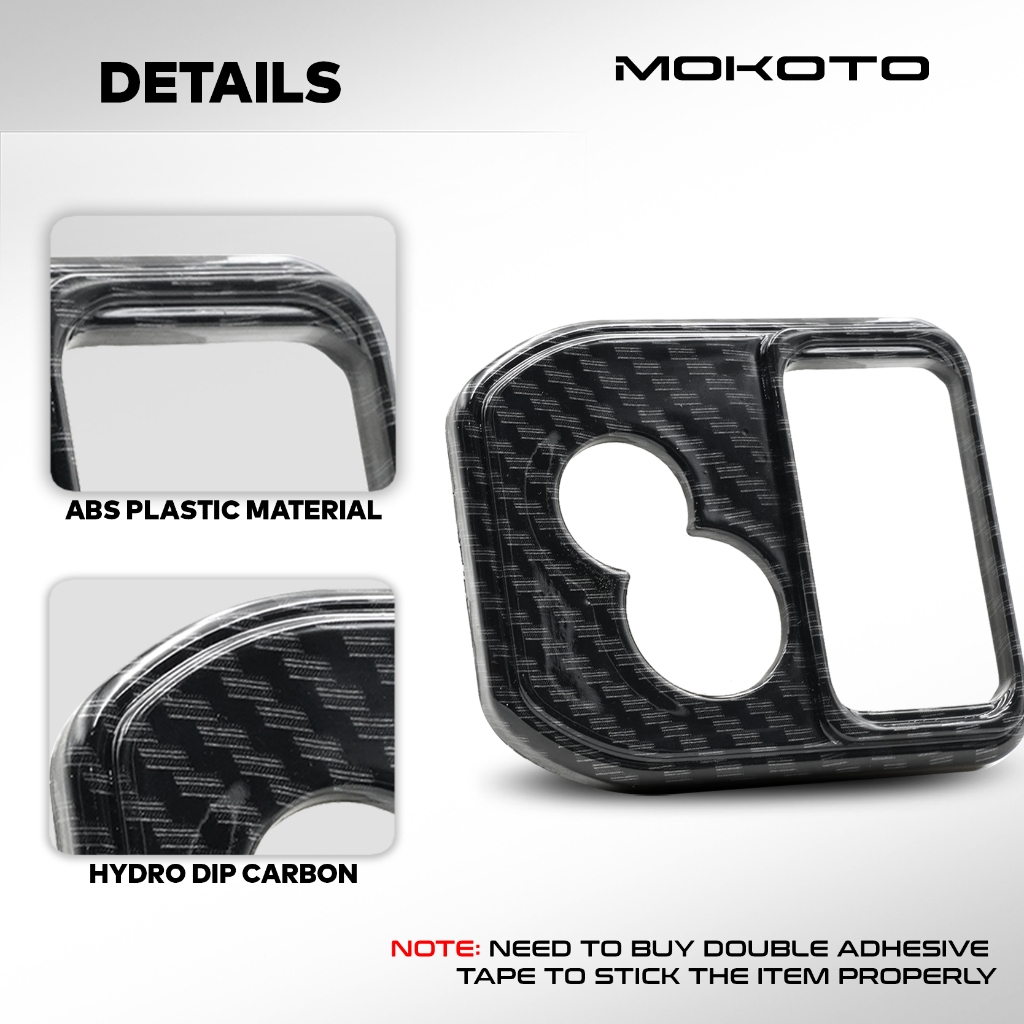 MOKOTO HONDA CLICK 125i V2/V3/V4 IGNITION KEY COVER GLOSSY-CARBON ...