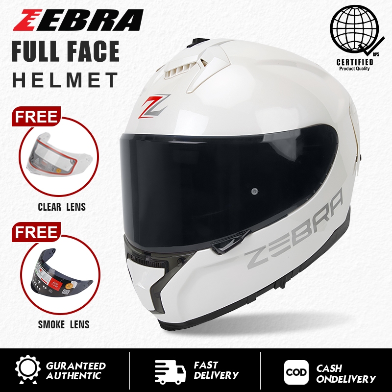 ZEBRA Full Face Helmet For Motorcycle Helmet For Woman Man Couple Dual ...