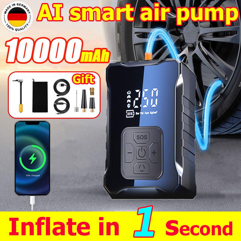 Smart Car Air Pump Portable Tire Inflator Air Compressor Car Tyre Pump ...