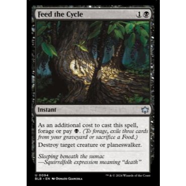 Feed the Cycle - Bloomburrow (BLB) - BLACK | Shopee Philippines