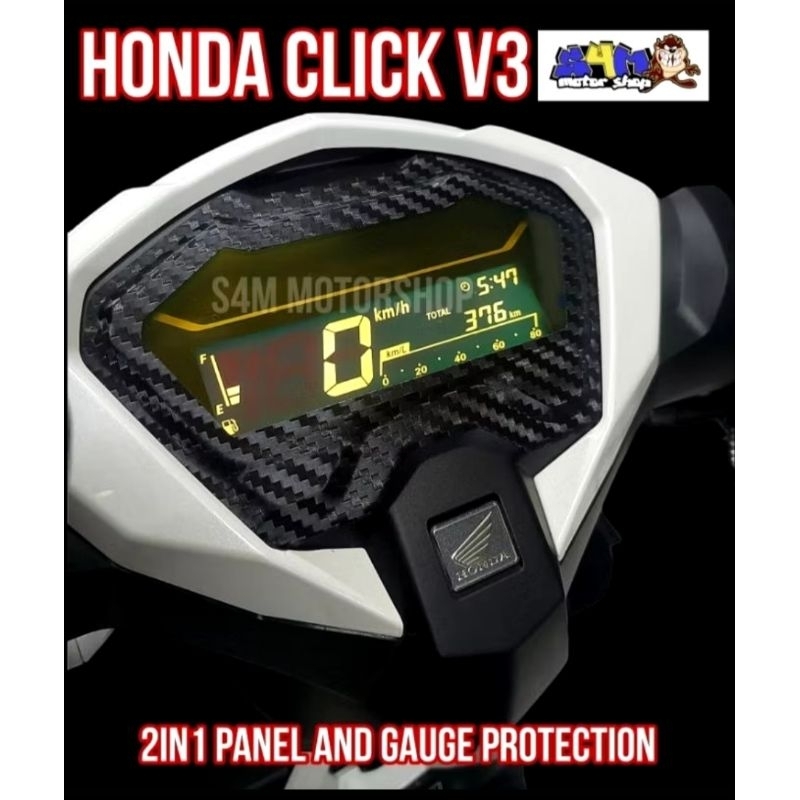 Click V3 V4 BUY 1 Get FREE Smoke Film Gauge and Panel Protector ...