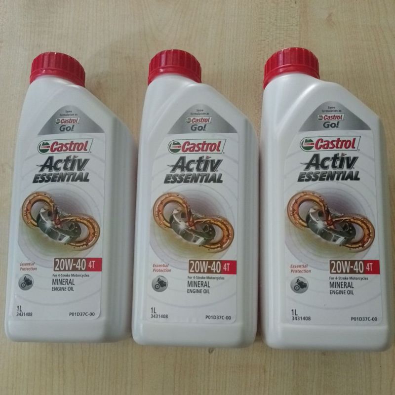 castrol go 1L /castrol activ 20w40 gasoline engine oil | Shopee Philippines