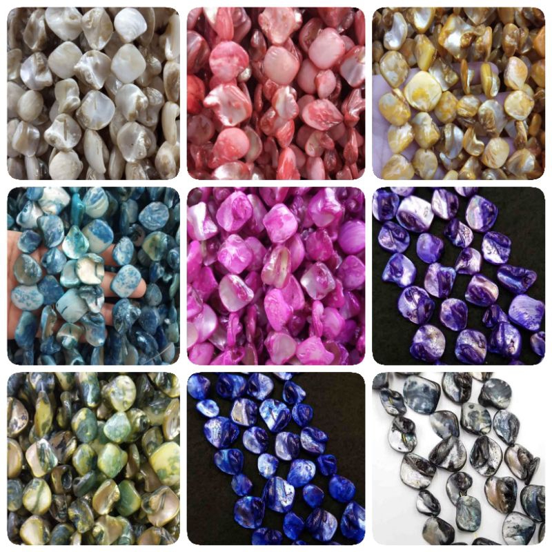 motherofpearl ( MOP ) beads assorted color | Shopee Philippines