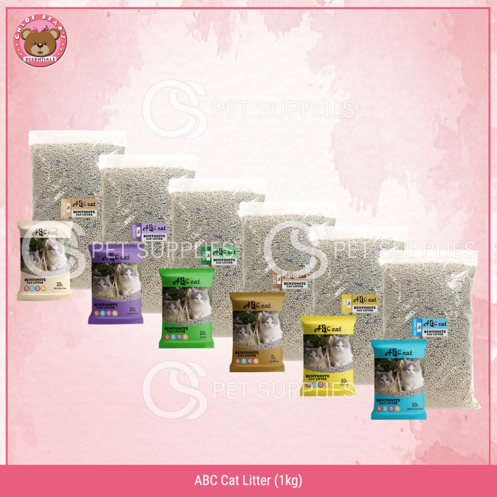BOB-1kg REPACKED ABC Bentonite Cat Litter Quick Deodorization | Shopee ...