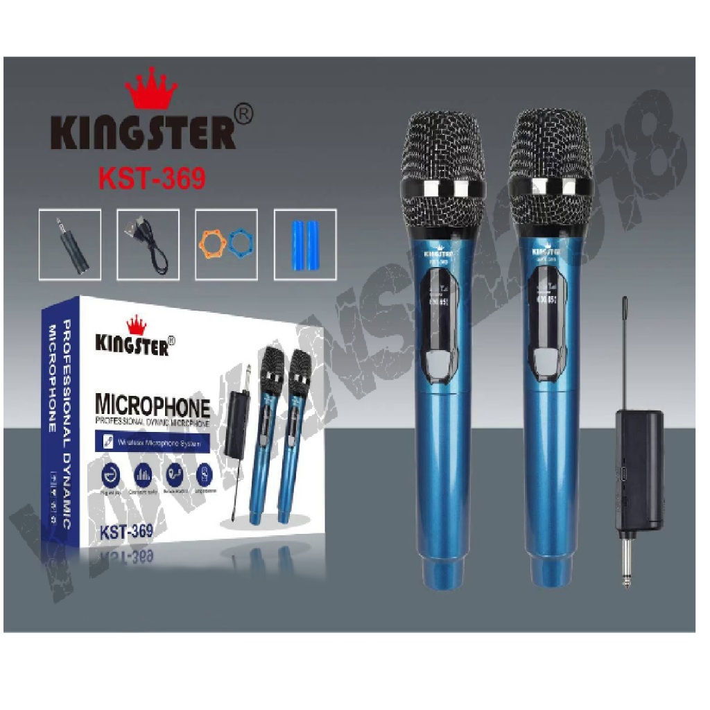 KST-369 Professional Dynamic Microphone w/ Wireless Mic System (MPOWER) | Shopee Philippines