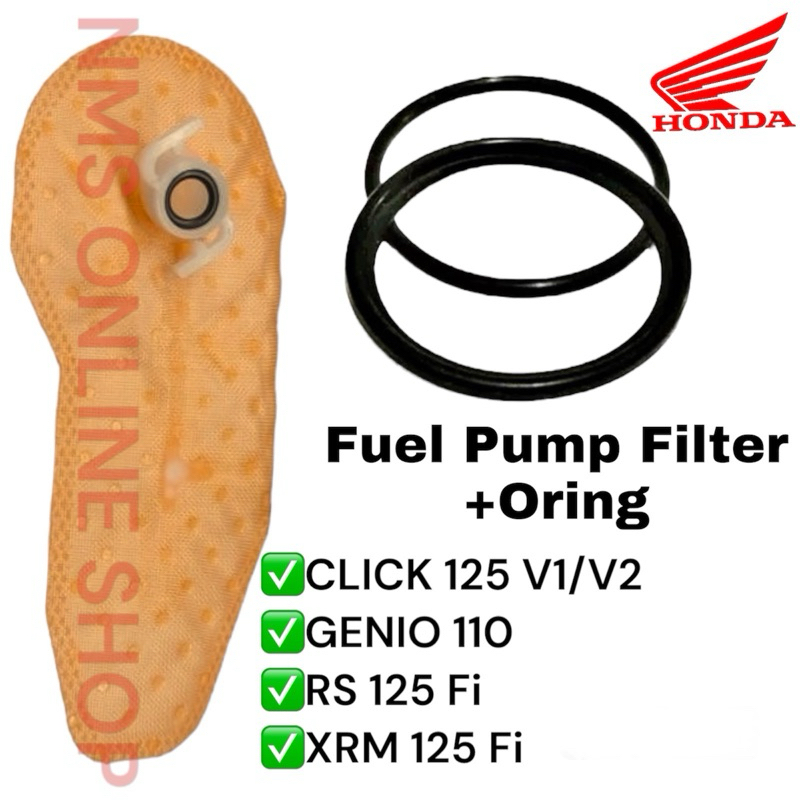 Fuel Filter+Fuel Pump Oring Set CLICK125 V1 V2/GENIO 110/RS125 FI ...